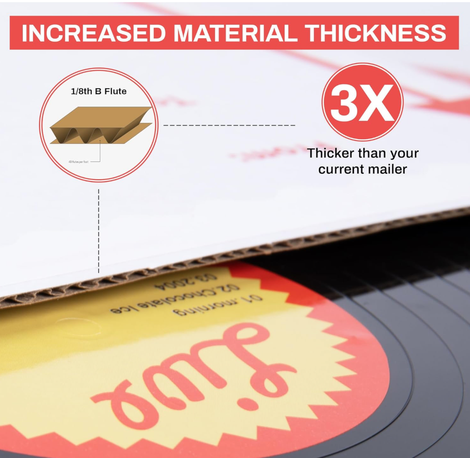Vinyl Record LP Shipping Mailer Box, 13 " Record Mailer, Album Box THE ...