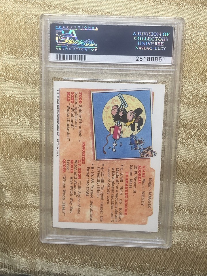 1987 Topps Garbage Pail Kids Sticky Nikki Stickers #288B PSA 10 Gem ...