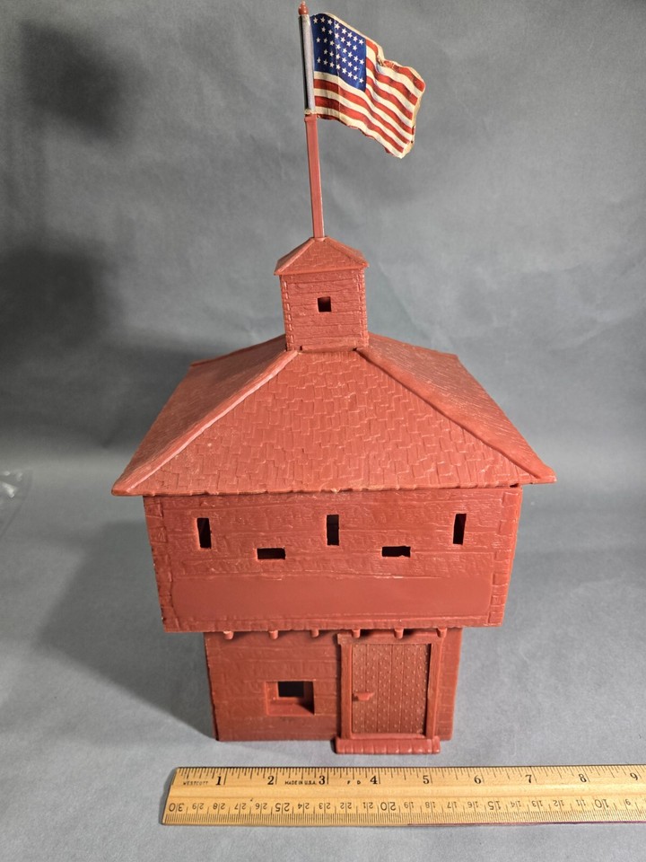 MARX Fort Apache Blockhouse in unusual color! | eBay