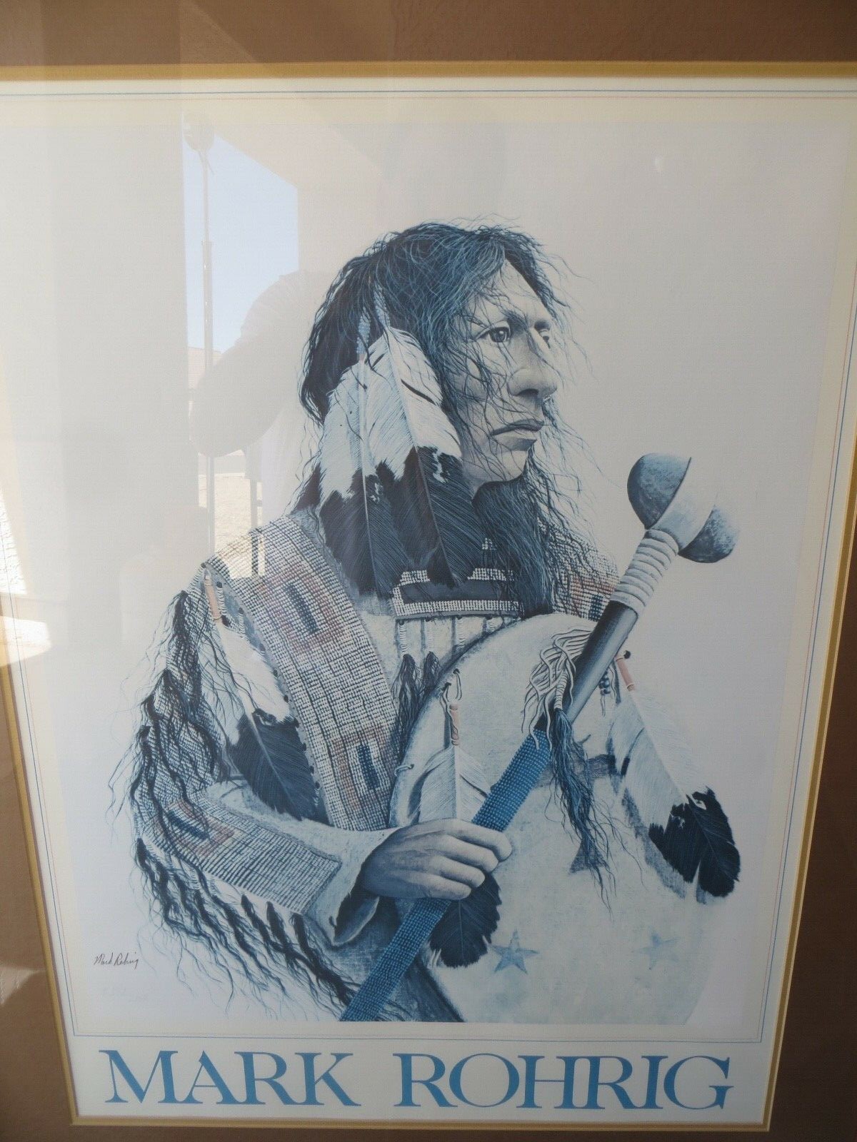 Mark Rohrig Framed and Matted Native American Print - SIGNED | eBay