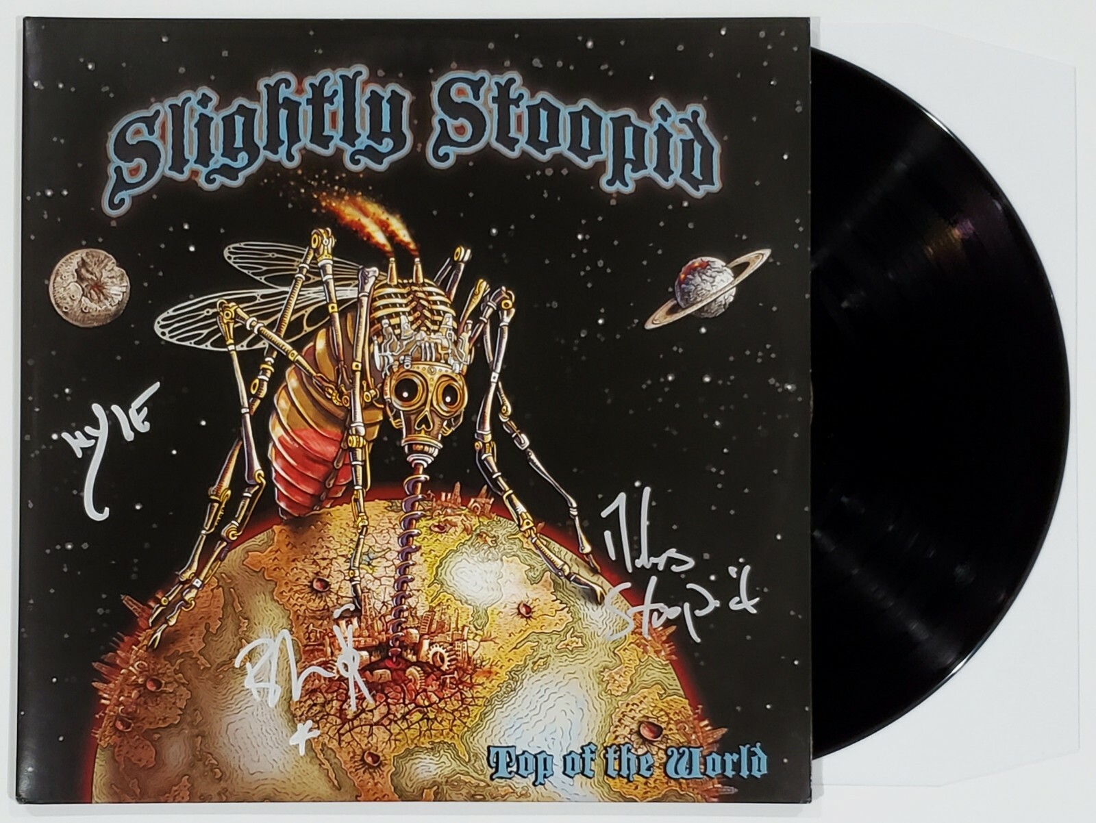 SLIGHTLY STOOPID BAND SIGNED TOP OF THE WORLD LP VINYL RECORD ALBUM W ...