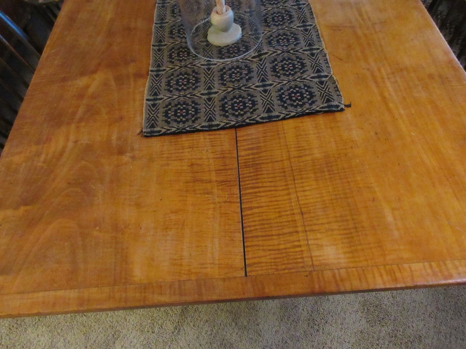 DAVID T SMITH CUSTOM TIGER CURLY MAPLE DINING TABLE | eBay