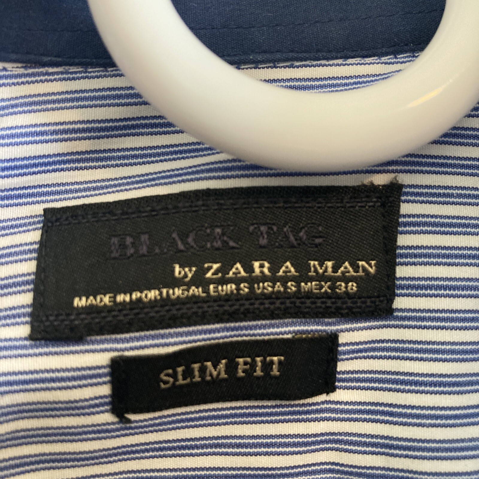 Zara Man Black Tag Label Slim Fit Men's Button Up Siz… - Gem