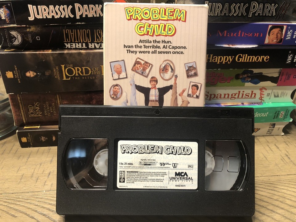 Problem Child (VHS, 1991) John Ritter Gilbert Gottfried Jack Warren ...