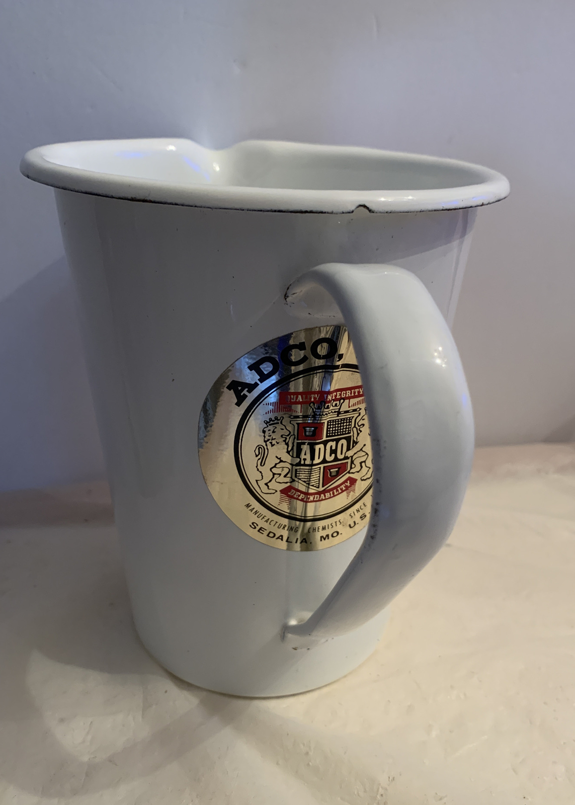 ADCO Cleaning Products Sedalia Missouri 32 Oz Enamel Industrial Metal ...