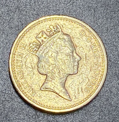 1985 ONE POUND ELIZABETH II (RARE) COIN UPSIDE DOWN EDGE MINT ERROR | eBay
