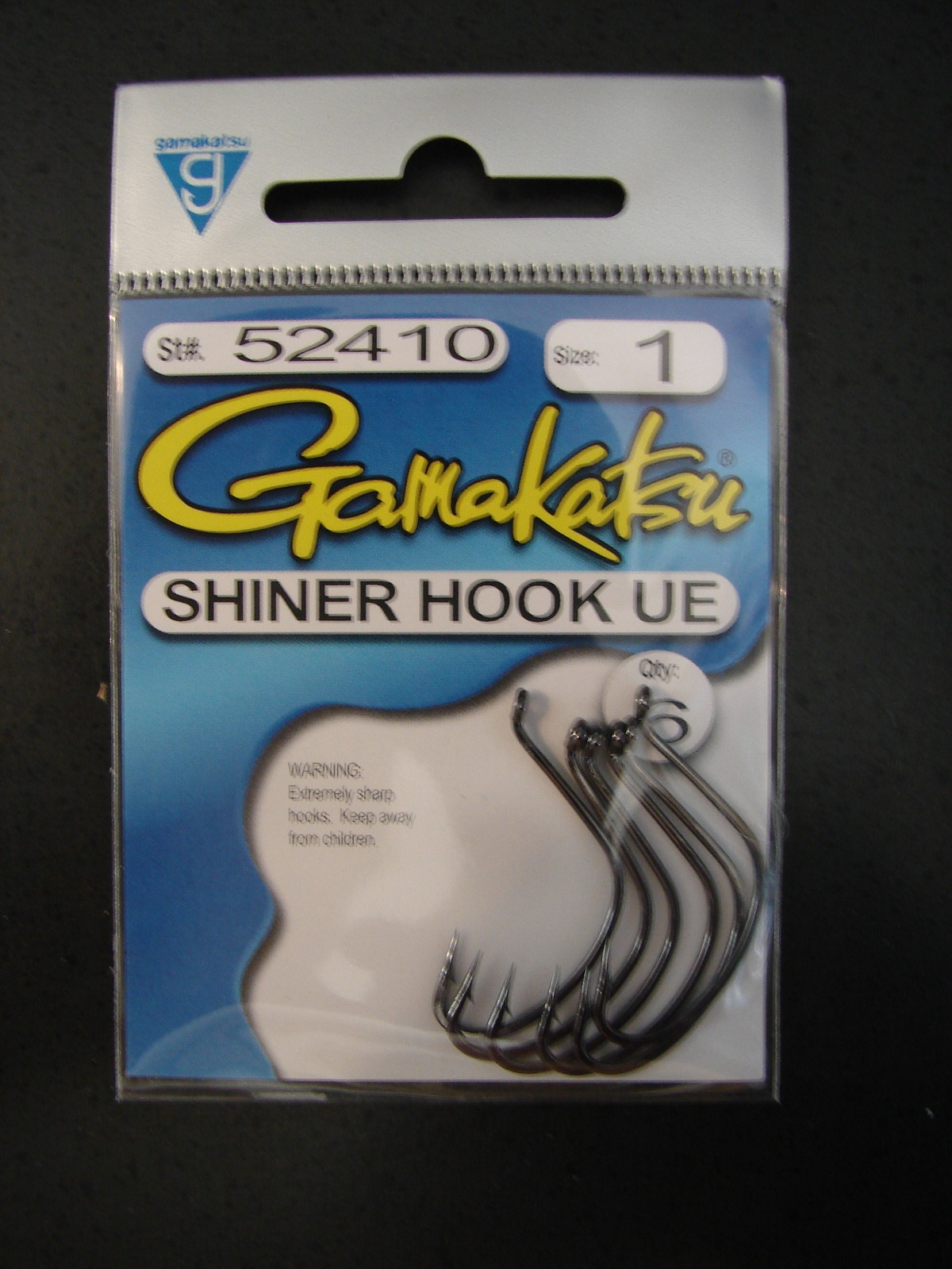 2 Packs Gamakatsu Shiner Hook UE size 1 qty 6 hooks model 52410 | eBay