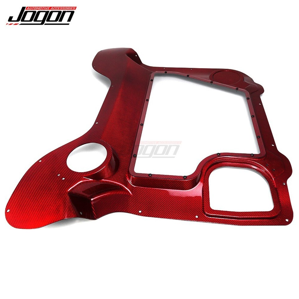Red Carbon Clear Engine Bay Cover For Corvette C8 Z06 Stingray HTC ...