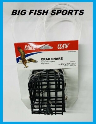 EAGLE CLAW 6 LOOP CRAB SNARE with Bait Cage CRAB WITH YOUR FISHING ROD ...