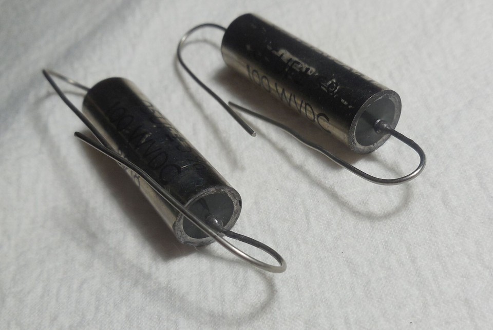 Matched Pair .05uf 100V Custom TFHT Teflon Film Metal Can Capacitors ...