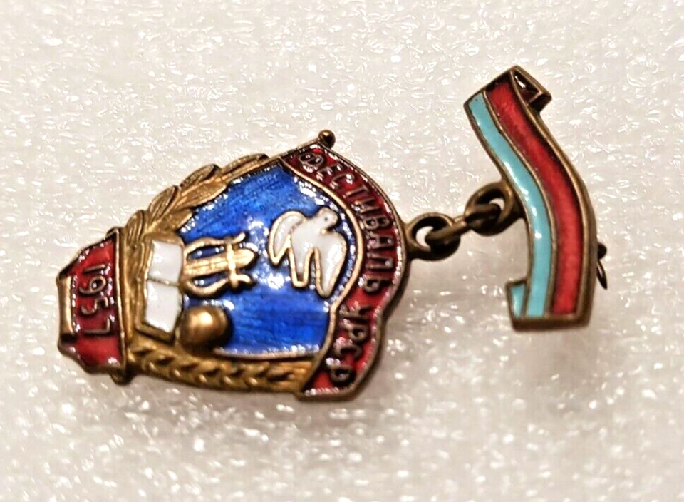 SOVIET RUSSIA VINTAGE old SIGN BADGE USSR Festival URSR 1957 RARE BRASS ...