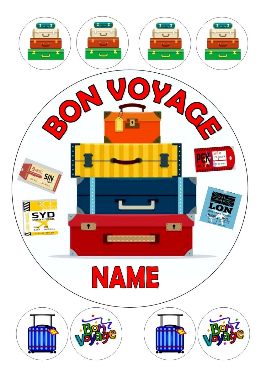 Travel Cake Topper Printable - Infoupdate.org