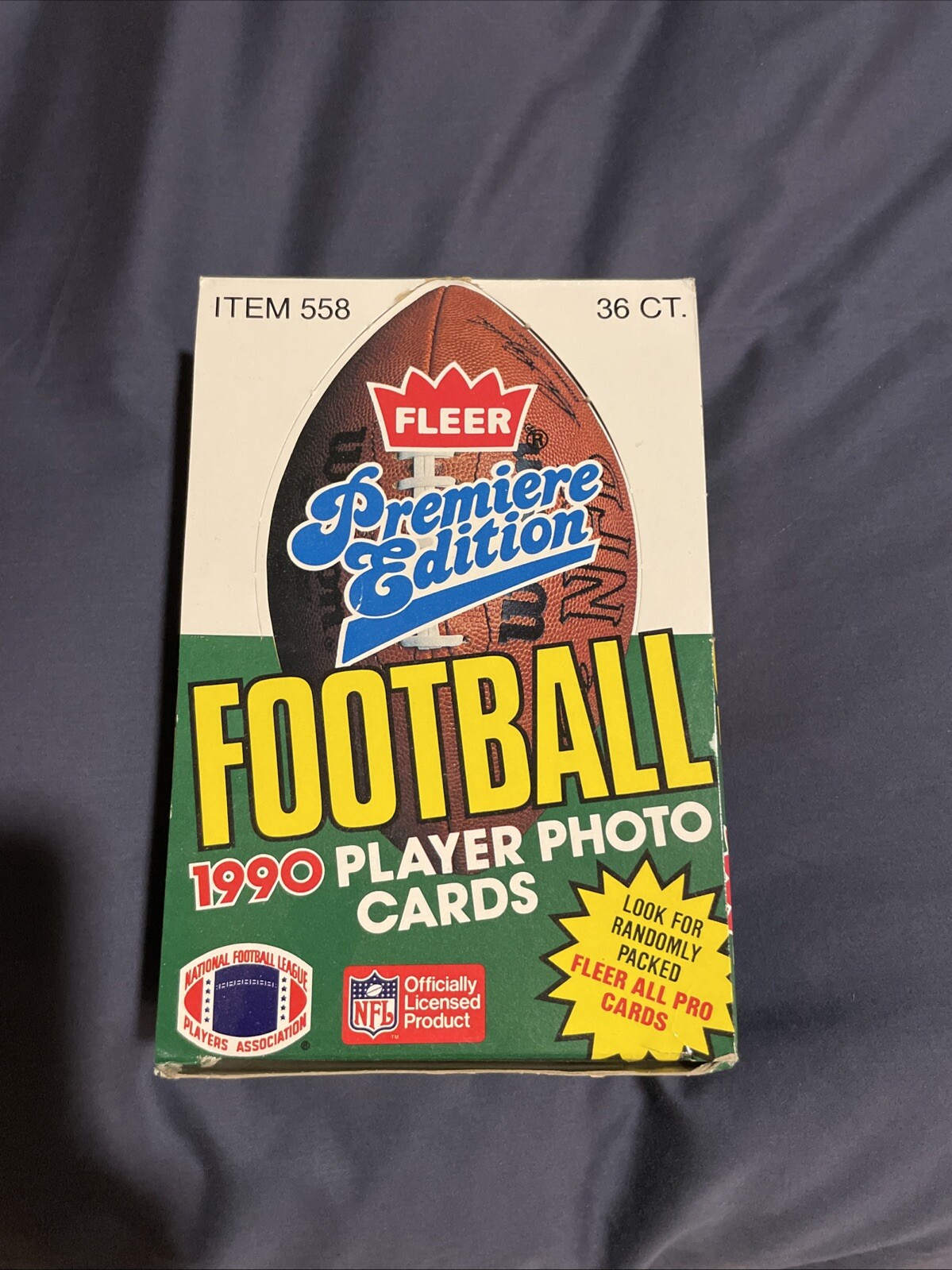 1990 Fleer Football Premier Edition Wax Box 36 Packs Sealed New NFL | eBay