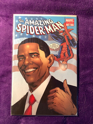 THE AMAZING SPIDER-MAN 583 (NM) 3rd PRINT BARACK OBAMA VARIANT | eBay