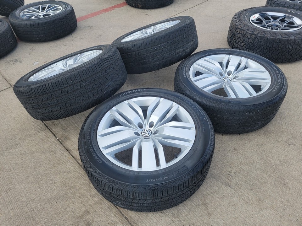20" VW Atlas OEM wheels rims tires gray 70029 Audi Q7 Q8 2020 2021 2022 ...