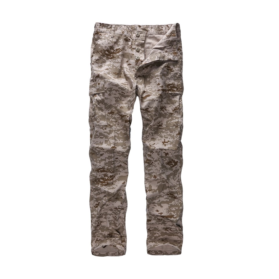 BACKBONE Mens Army Style BDU Pants Multi-Pocket Camouflage Casual Cargo ...