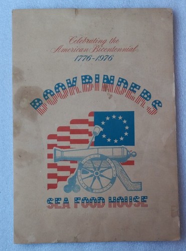 Bookbinder's Restaurant 1976 Bicentennial MENU Signed Family Owners ...