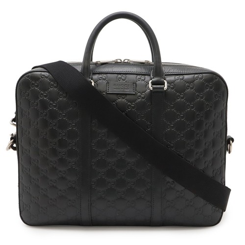 GUCCI Guccissima Business Bag Document Case Briefcase 2WAY Shoulder Bag ...