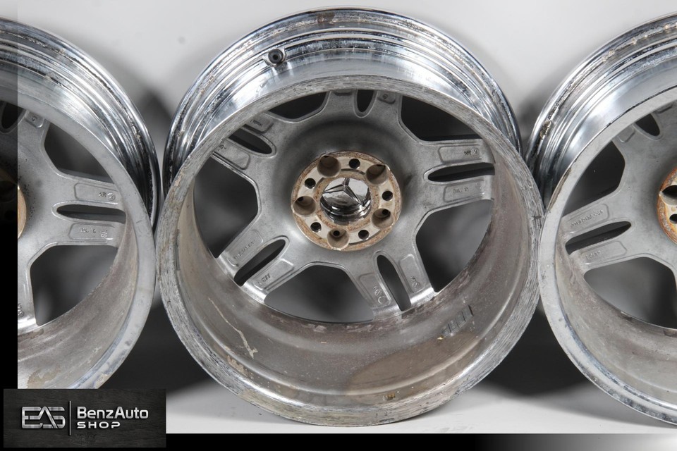 W220 Mercedes S55 CL55 AMG S500 CL500 Wheel Rim 18" Chrome Full Set of ...