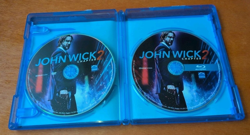 John Wick Chapter 2 Blu-ray Keanu Reeves Common Laurence Fishburne Ruby ...