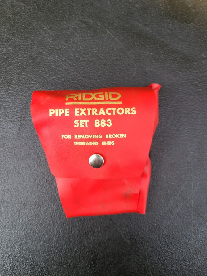 Vintage Ridgid 883 6 Piece Threaded Pipe Extractor Set | eBay