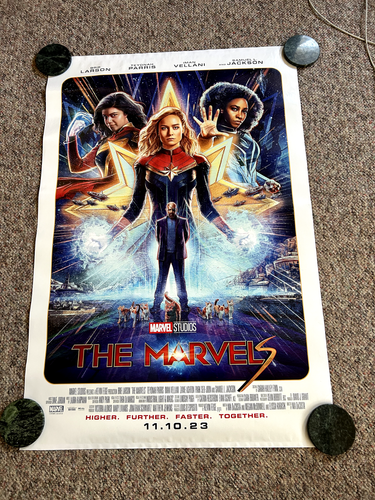 2023 The Marvels Original Movie Theater Poster 27x40 **SEE PHOTOS ...