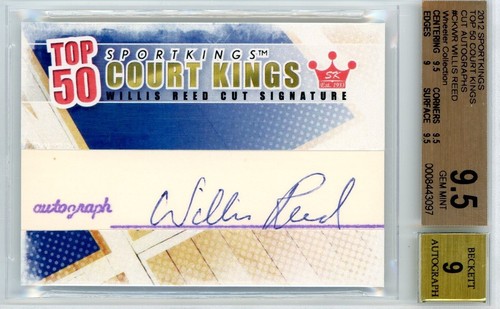 2012 SPORTKINGS WILLIS REED TOP 50 COURT KINGS CUT AUTOGRAPHS GRADED ...
