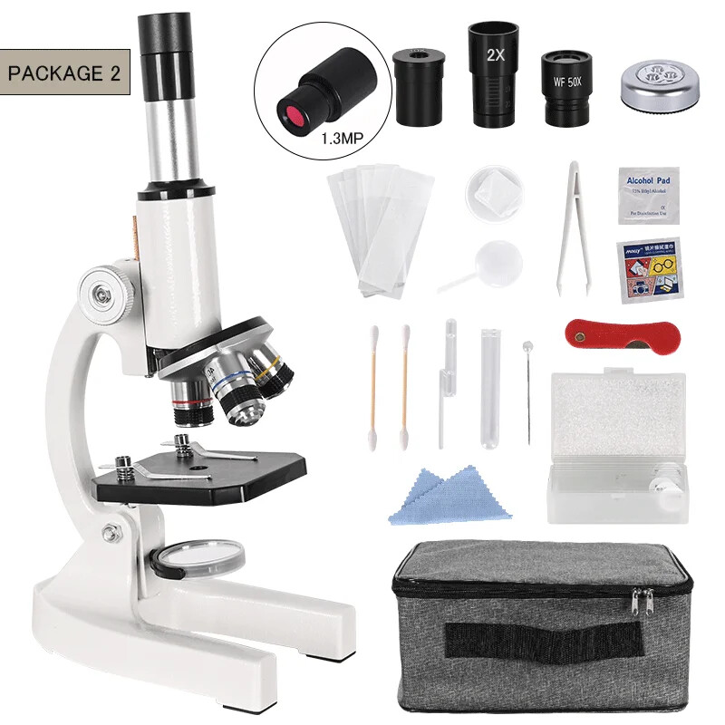 40X-4000X Monocular Optical Biological Microscope ScienceExperimental ...