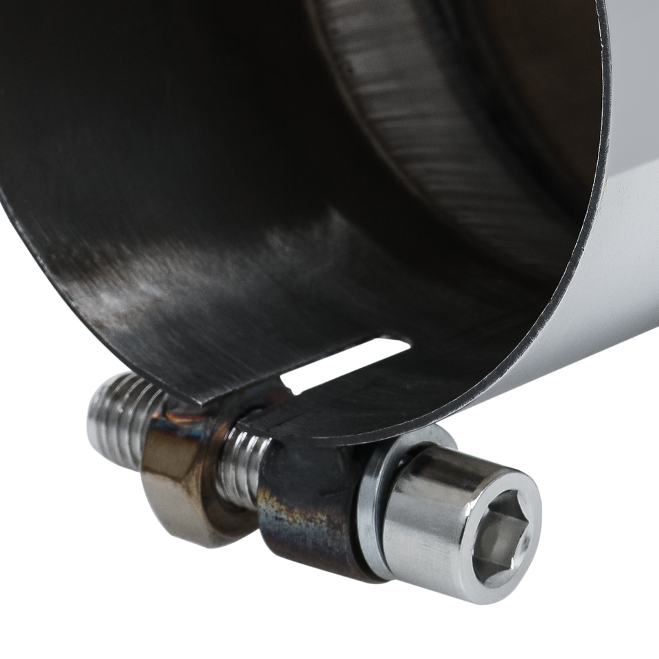 Chrome 8.5"Slant Exhaust Pipe Tail 2.5"Inlet 3"Outlet Muffler Angle Cut ...