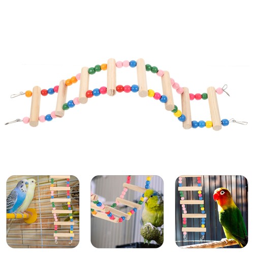 Bird Ladder Toys Colorful Parakeet Training Pet Climbing for Cage | eBay