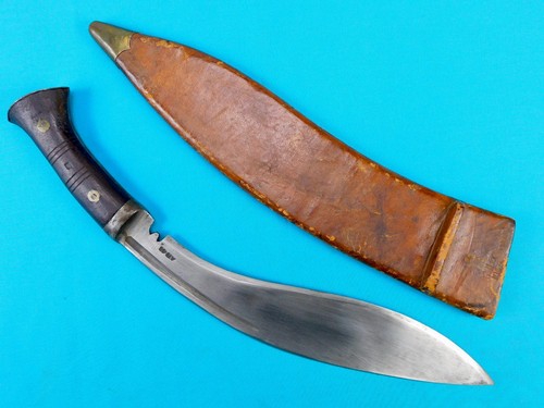 British Indian Nepalese WW2 1943 Dated Kukri Gurkha Fighting Knife w ...