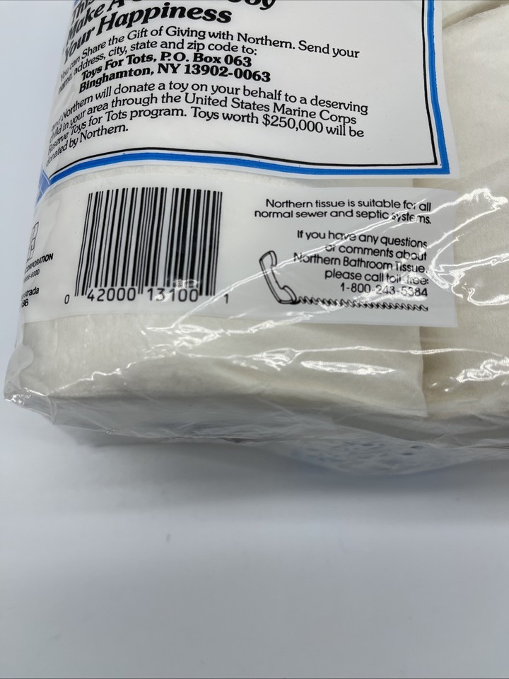 Vintage Quilted Northern Tissue Paper, 1986 New Old Stock, 4 Rolls ...
