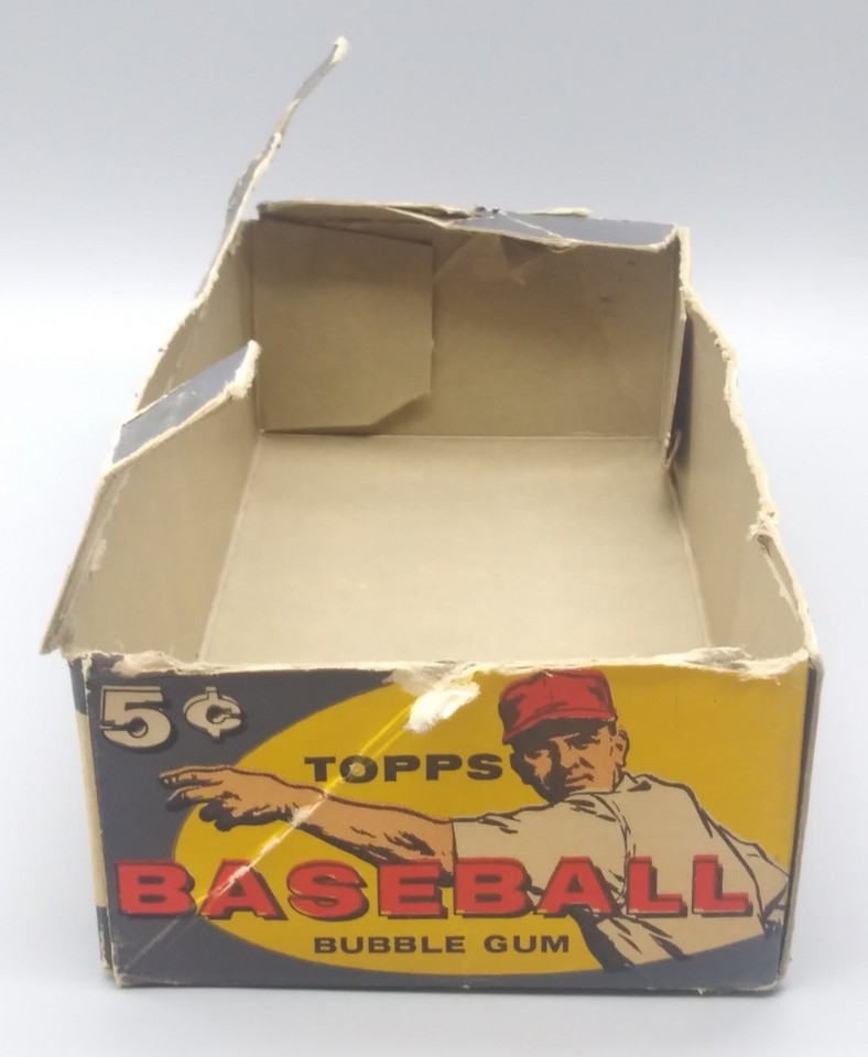 VINTAGE 1959 TOPPS BASEBALL MLB WAX PACK DISPLAY BOX EMPTY 5 CENT RARE ...