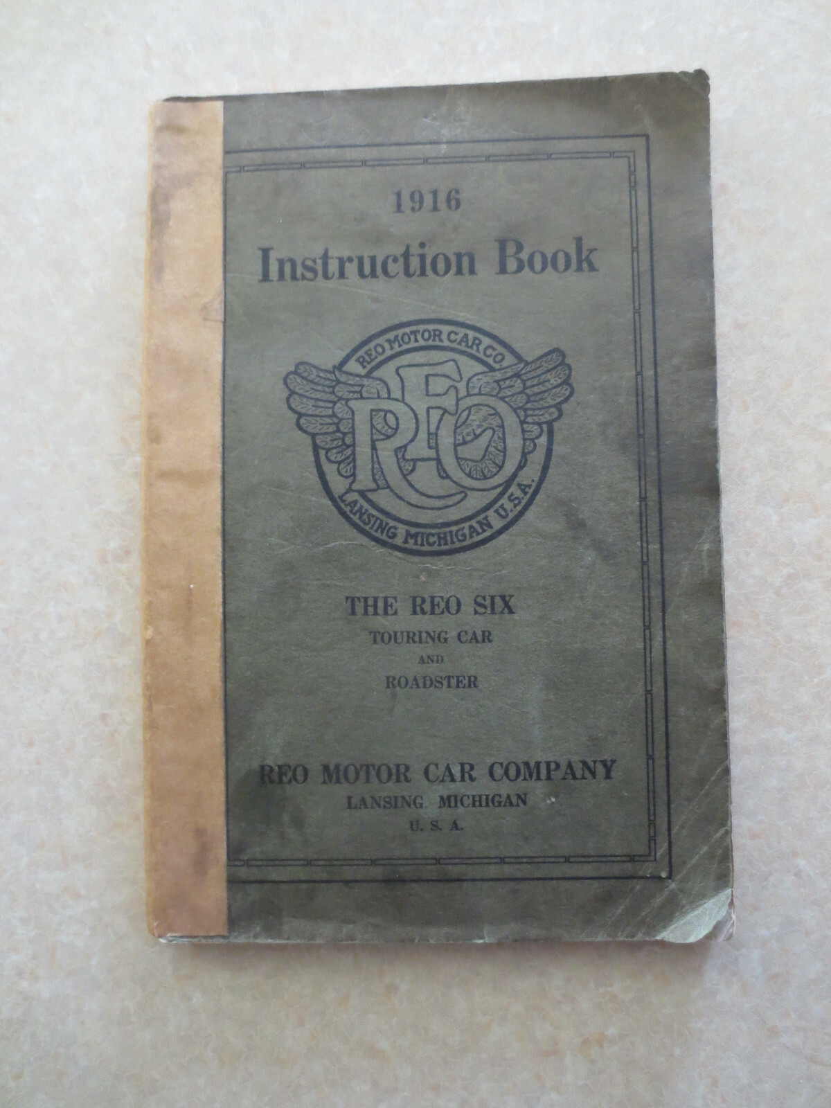 Original 1916 Reo Six Touring car & Roadster owners manual | eBay