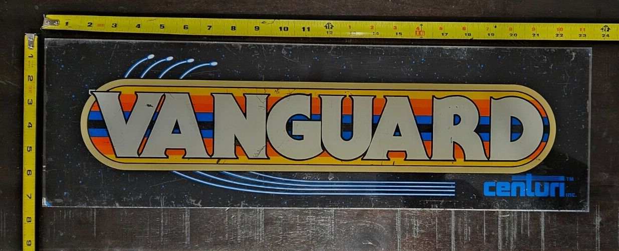 RARE Rare Original 1981 Century "VANGUARD" Arcade Video Game Marquee ...