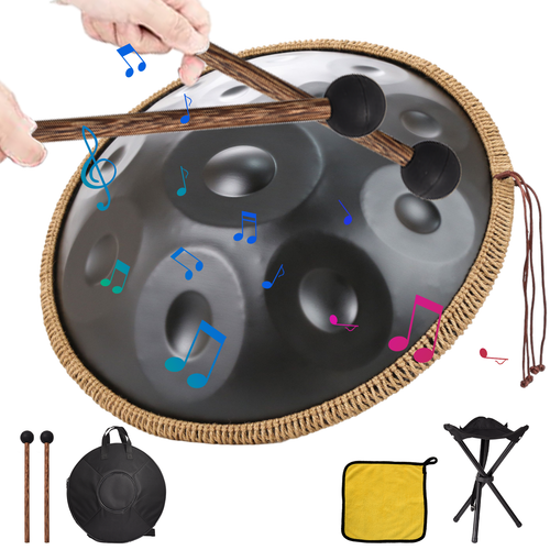 Music Handpan 22 Inches D Minor 12-Note Hand Pan Handpan Drums Sets New ...