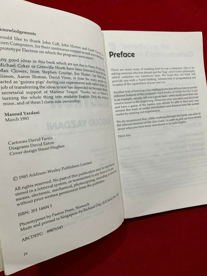 Start Programming with the Acorn Electron book/Manual Addison Wesley ...