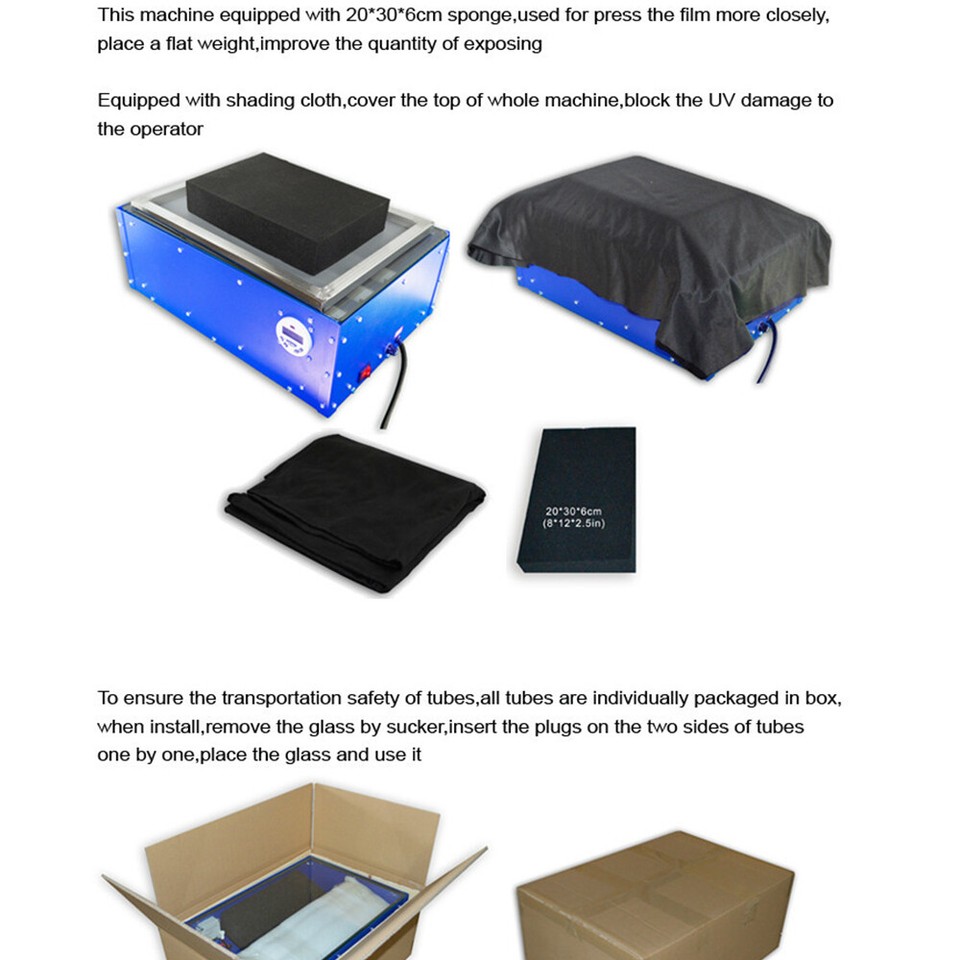 Exposure Unit Silk Screen Printing LED Light Box Plate Screen Printing ...