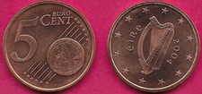 5 euro cent 2002 to 2024 – KM#1751 | Ireland