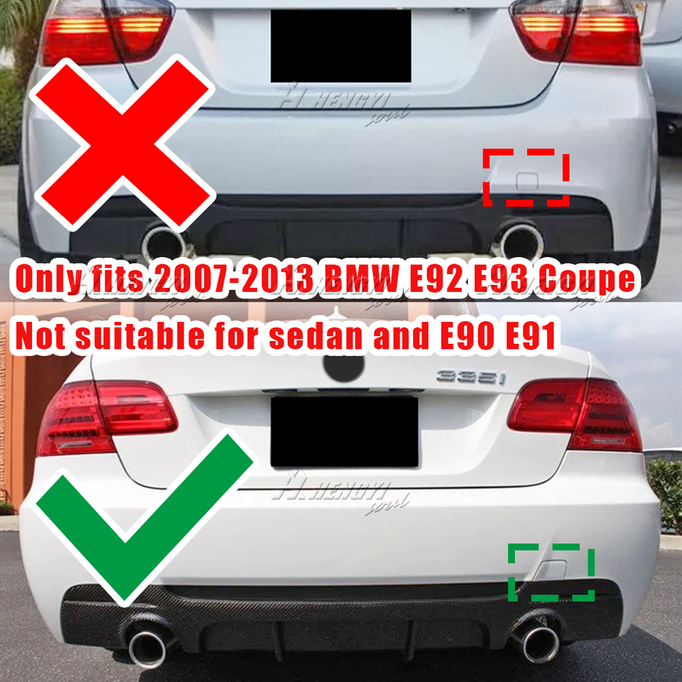 For 2007-2013 BMW 3 Series E92 E93 Coupe MP Style Rear Diffuser Lip ...