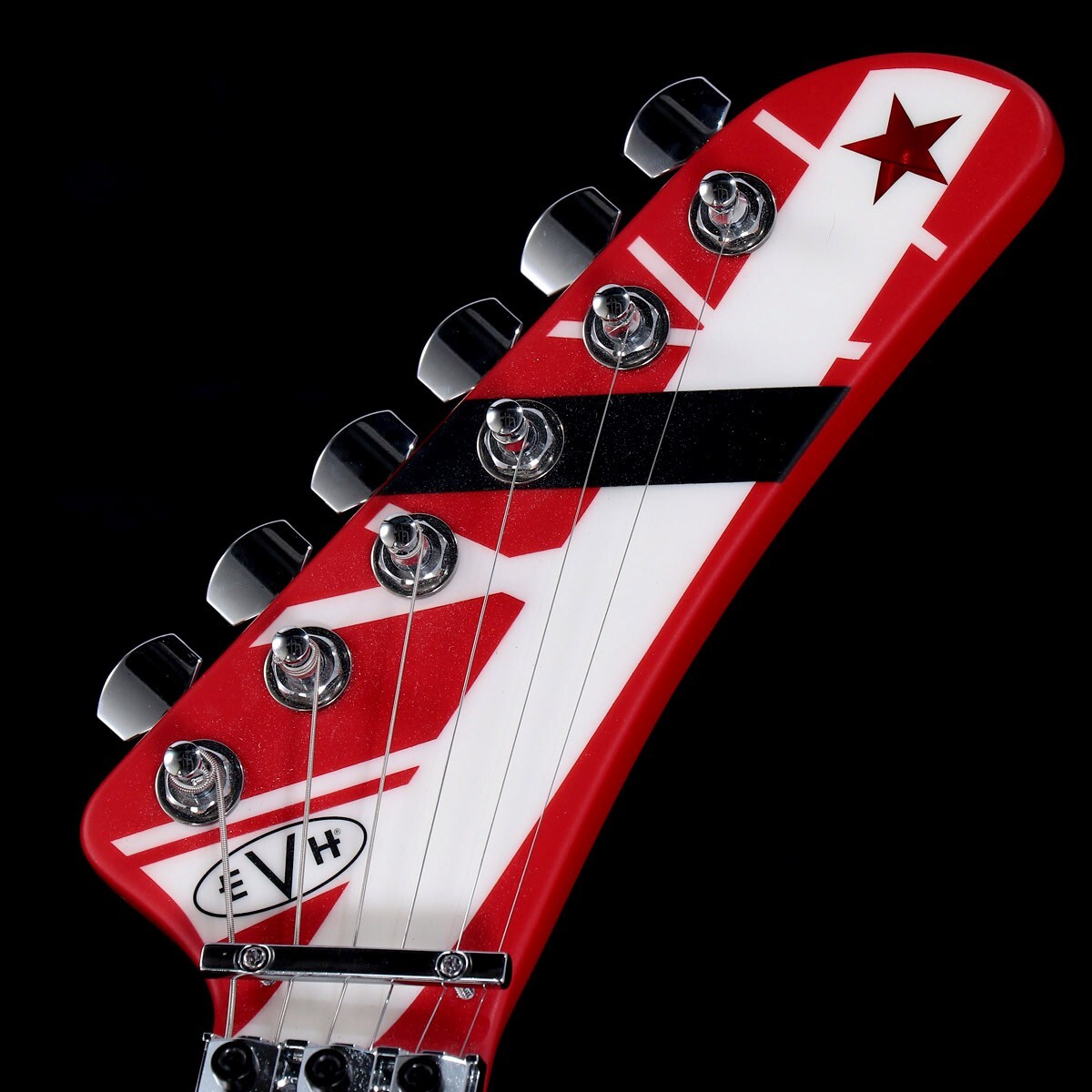 EVH Striped Series 5150 Red Black White Stripe Transparent Red From ...