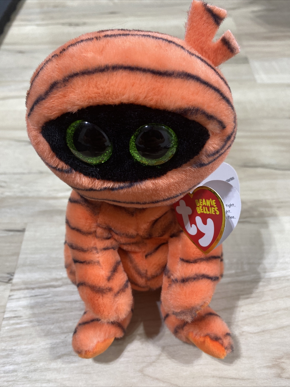 Ty Beanie Baby Bellies HOCUS POCUS the Halloween Orange Mummy (6 Inch ...