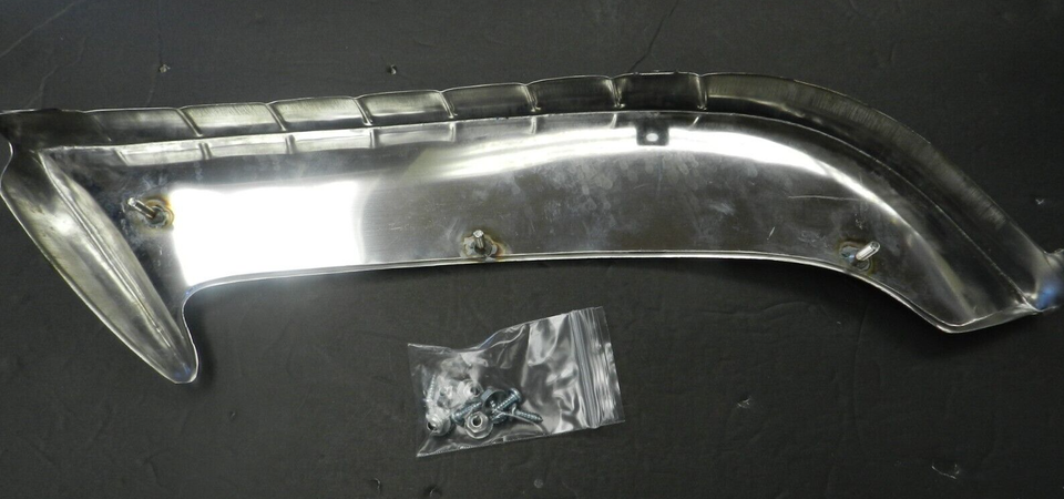 1955 55 Chevy Chevrolet Pair Stainless Front Fender Gravel Shields ...