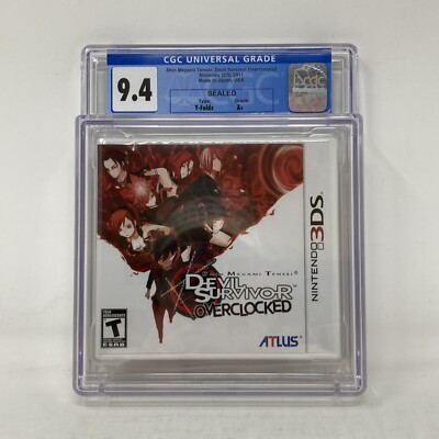 Shin Megami Tensei Devil Survivor Overclocked 3DS Sealed CGC Graded 9.4 ...