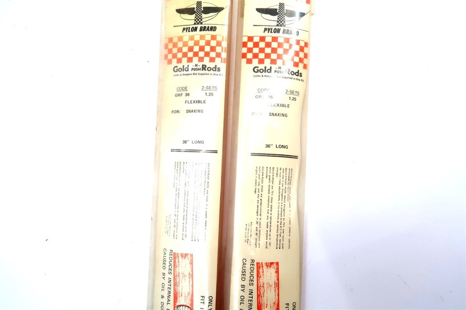 New Pylon Brand Gold N Push Rods Pushrods For Balsa R/c Model Airplane ...