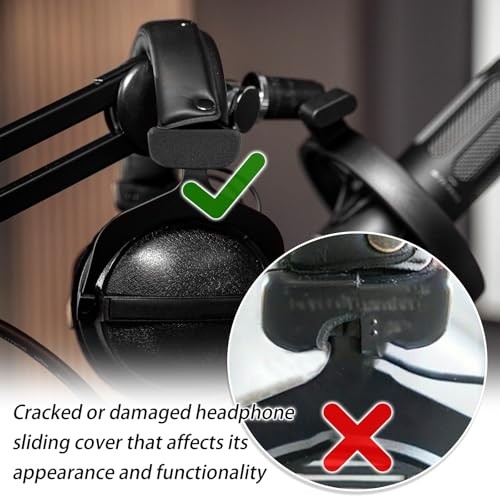 Headphone Slider Cover Kit for Beyerdynamic Headphones - 2-Piece Black ...