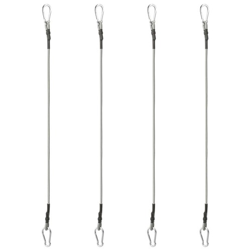 Durable Rubber Ropes with Carabiner Set of 4 Heavy Duty Load Support | eBay