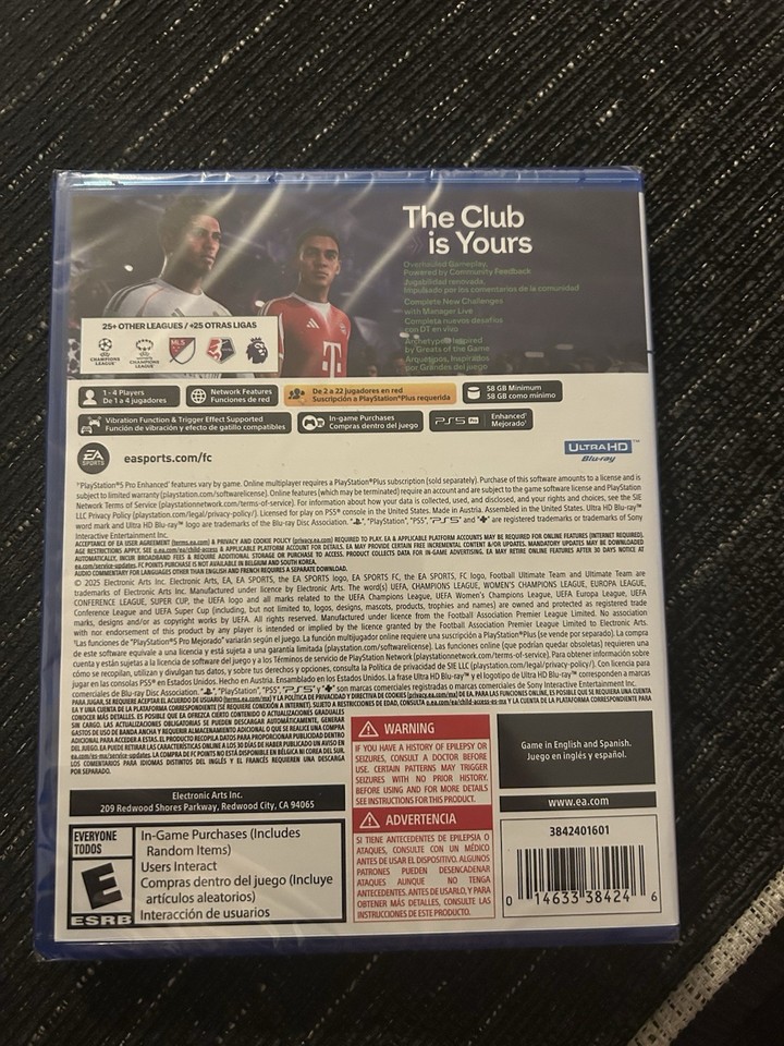 FIFA 2026 PS5 ERSB Rating | eBay UK