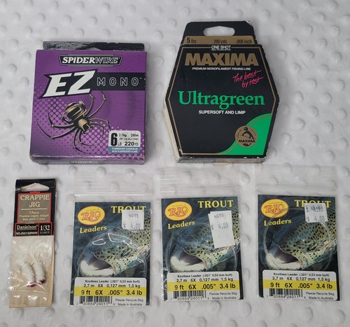 Maxima Ultragreen One Shot Fishing Line, Spiderwire EZ Mono, Trout ...