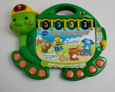 VTech Touch and Teach Turtle Educational Learning Toy ABC's Music ...